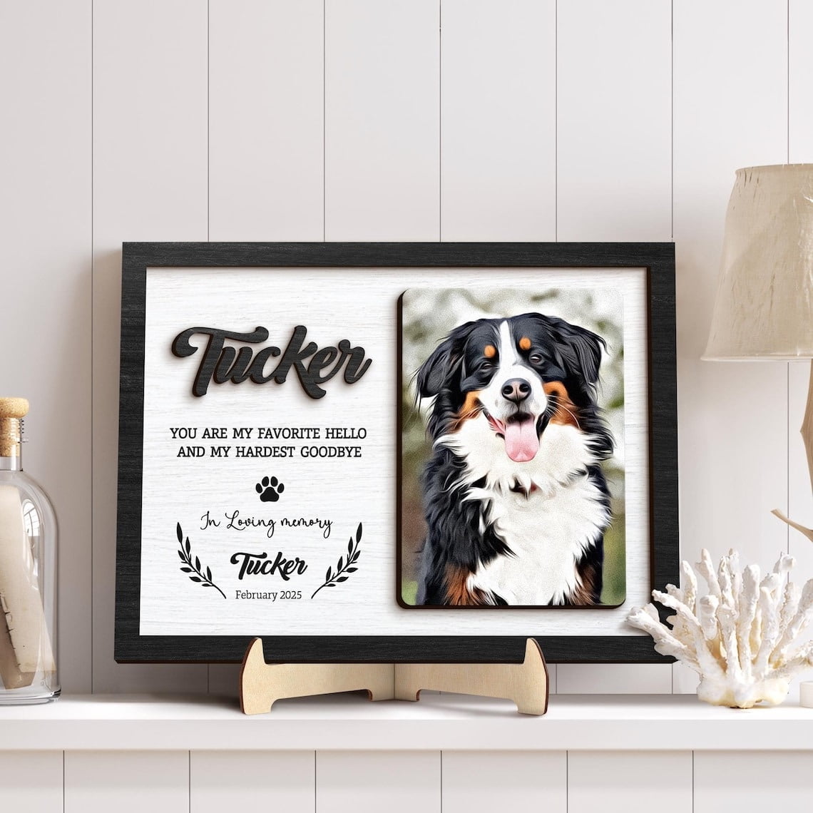 Personalized Wooden Pet Memorial Plaque Dog Sympathy Gift Keepsake ...