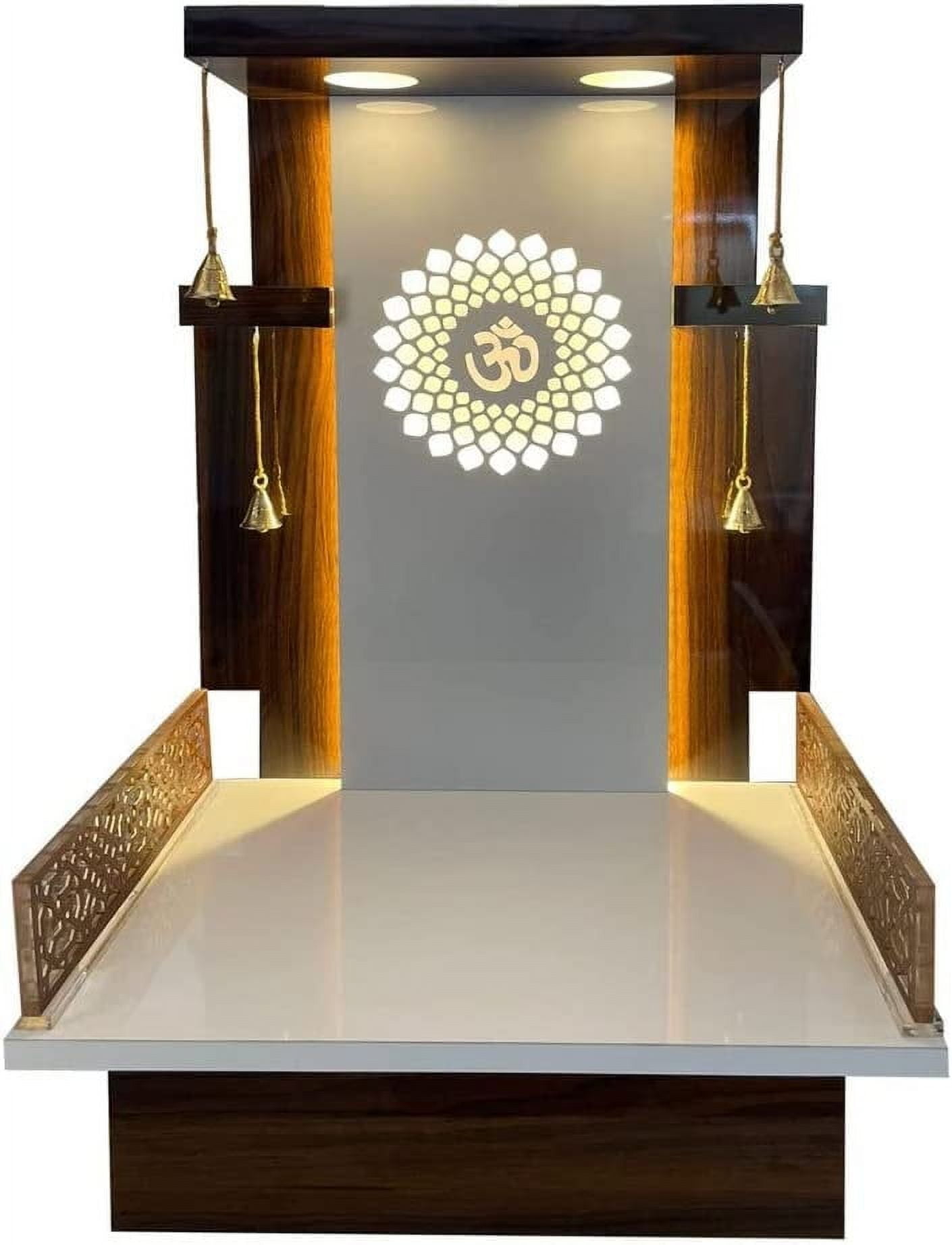 Personalized Wooden Pooja Mandir Temple Home|Pooja Ghar |Wall Hanging ...