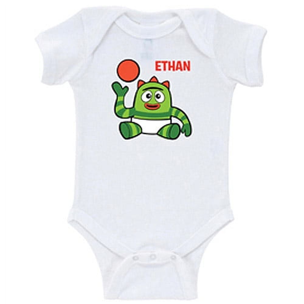 Personalized Yo Gabba Gabba! Baby Brobee Newborn White Creeper ...