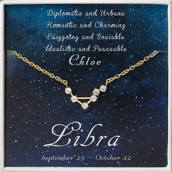 Personalized Zodiac Necklace - Cancer Zodiac - Leo Necklace - Scorpio ...