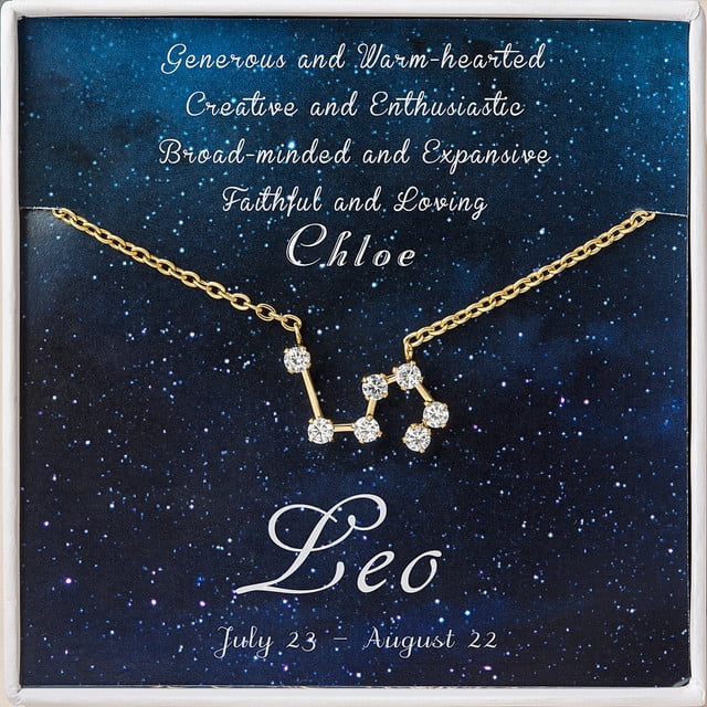 Personalized Zodiac Necklace - Cancer Zodiac - Leo Necklace - Scorpio ...