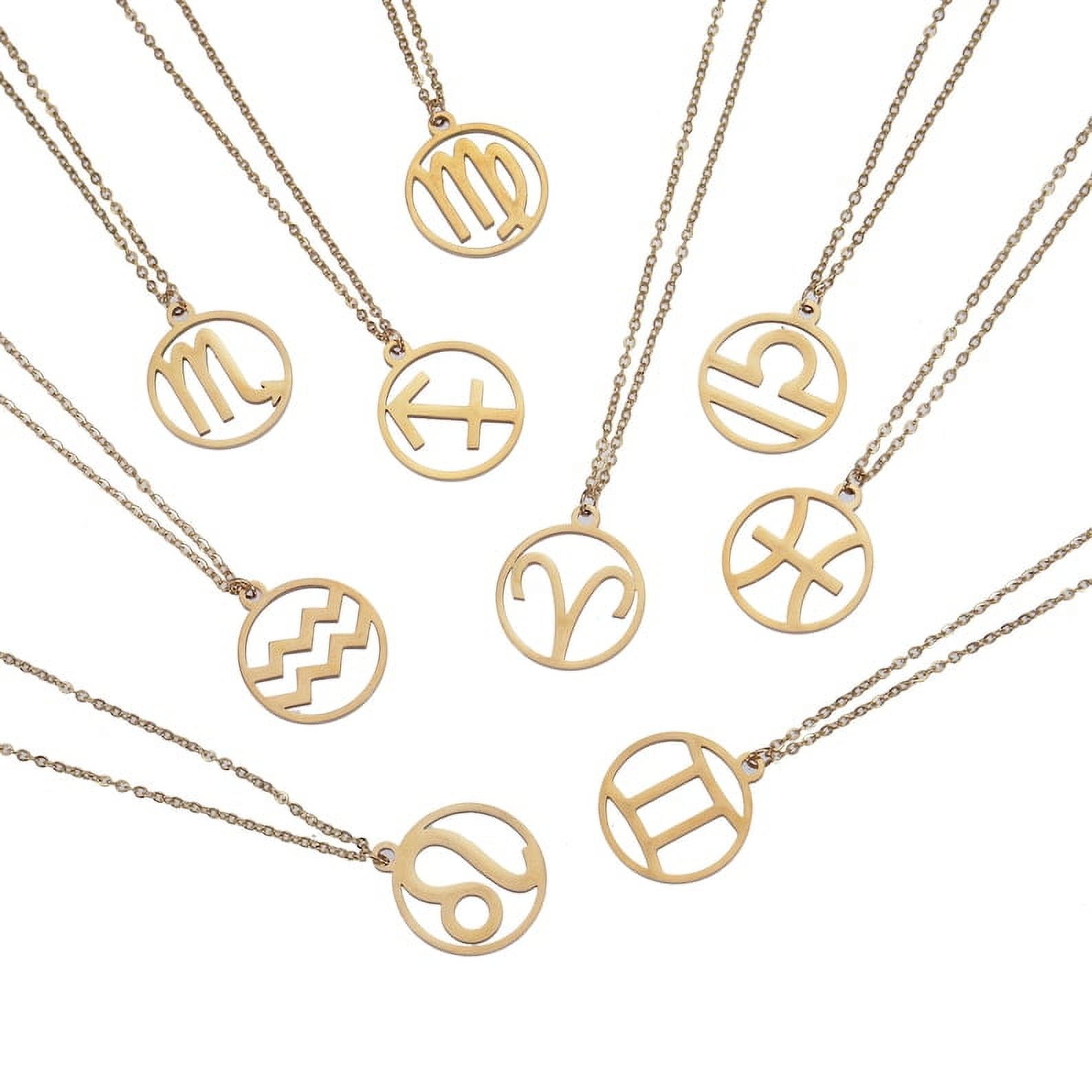 Personalized Zodiac Sign Necklace – Custom Astrology Locket in Gold ...