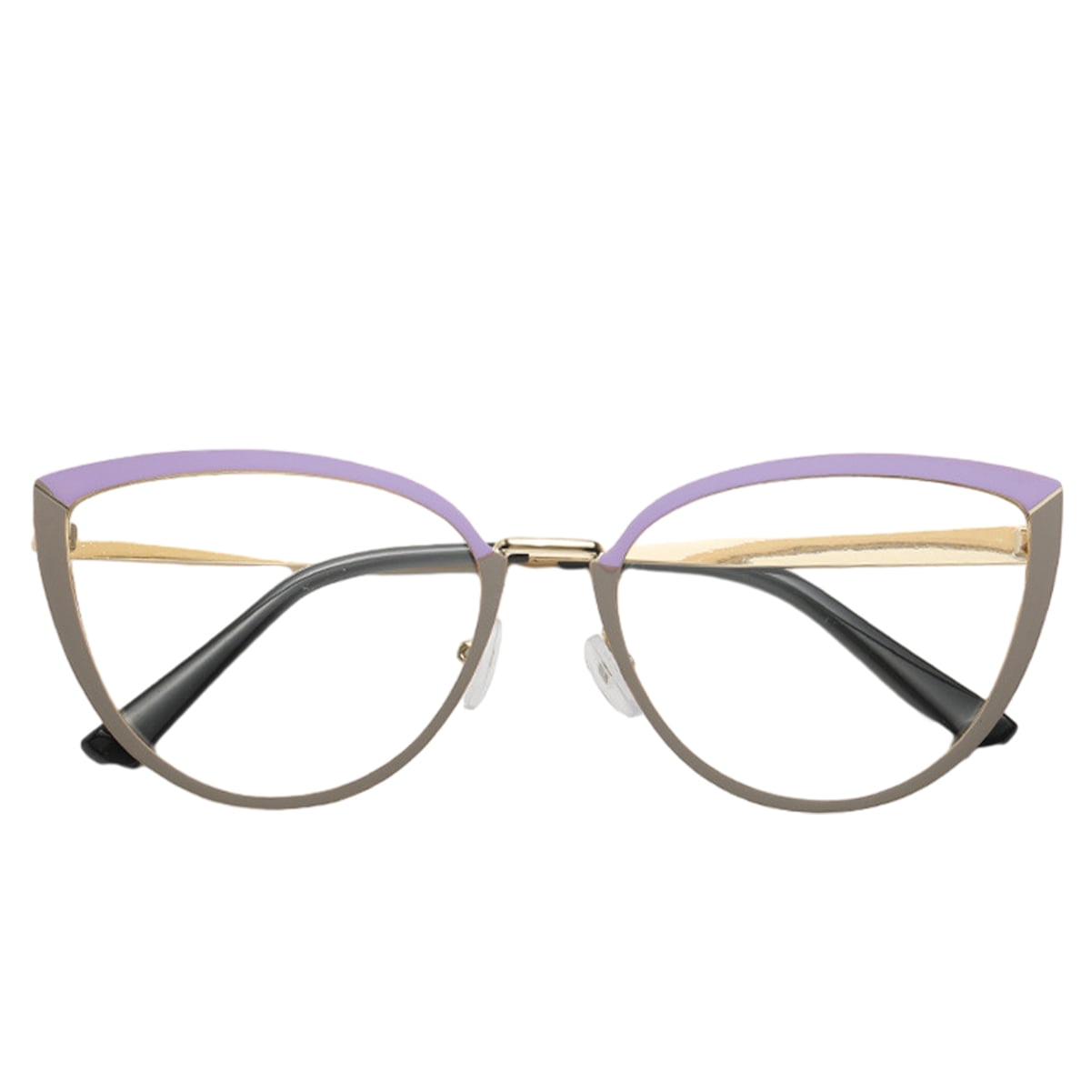 Personalized cat-eye color-changing glasses, fashionable flat mirrors ...