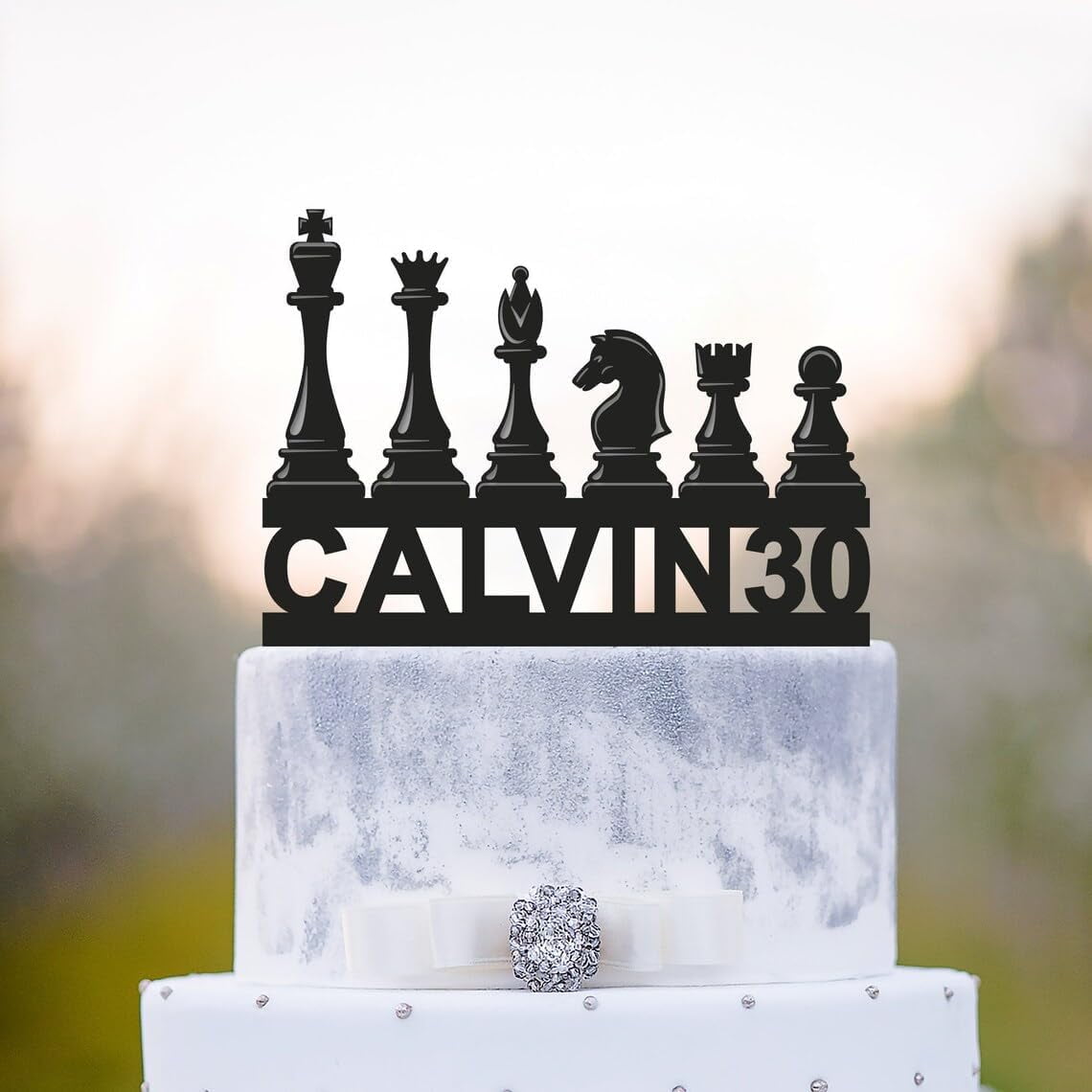 Personalized chess birthday cake topper,chess player birthday topper ...