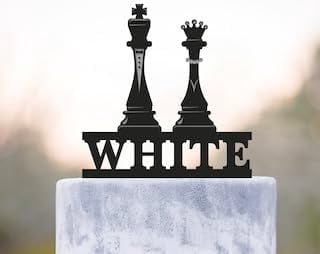 Personalized chess king queen wedding cake topper,chess wedding cake ...