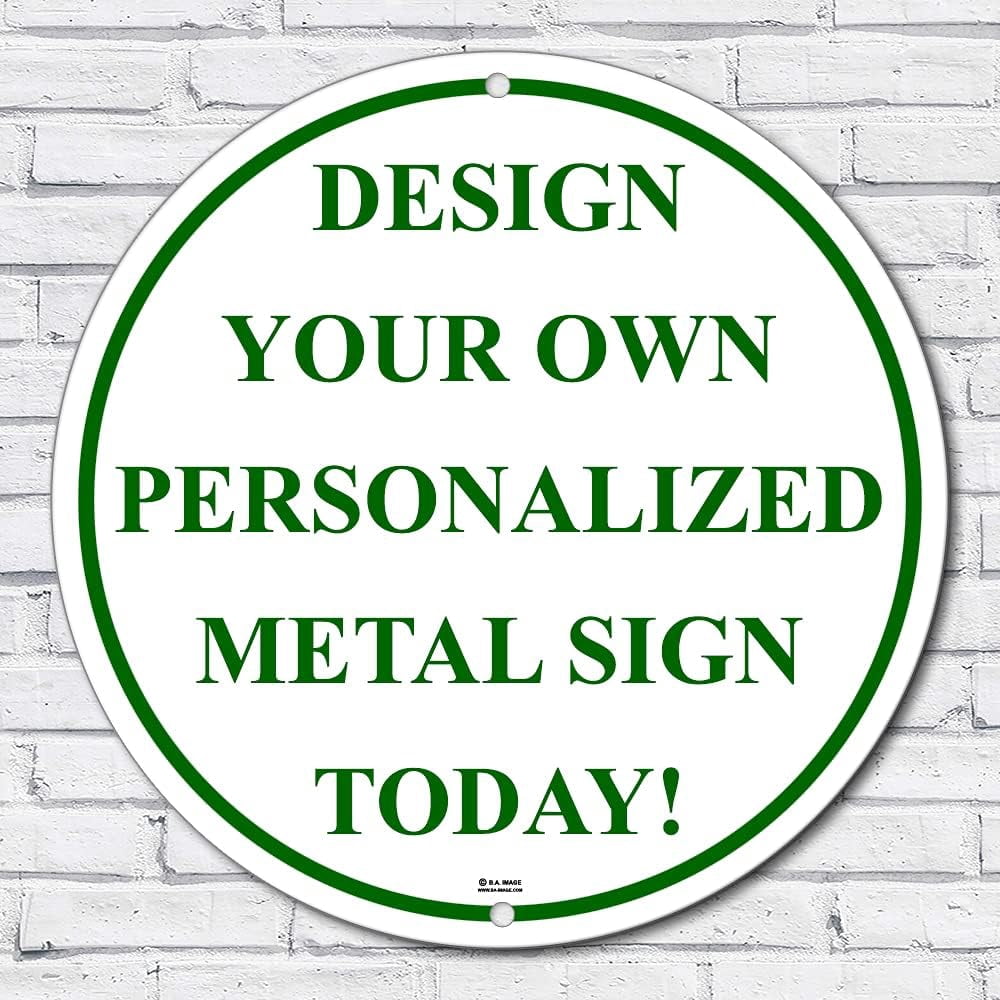 Personalized custom White 007 Aluminum Metal Sign With Your Name! (9x12 ...