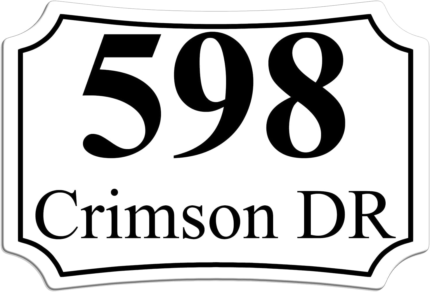 Personalized custom White 007 Aluminum Metal Sign With Your Name! (9x12 ...