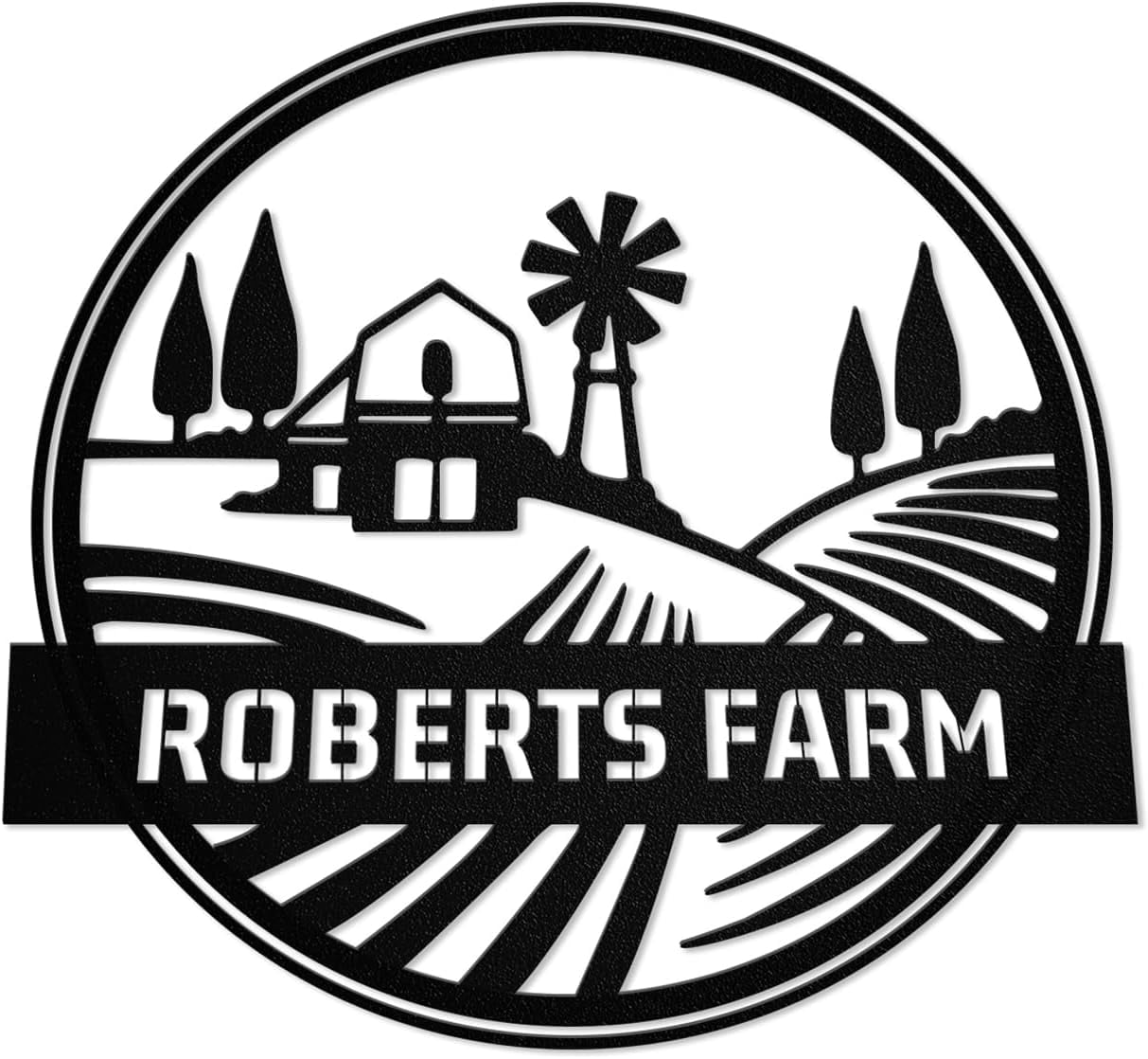 Personalized farm metal sign for Father Dad Customized Farm Wall Decor ...