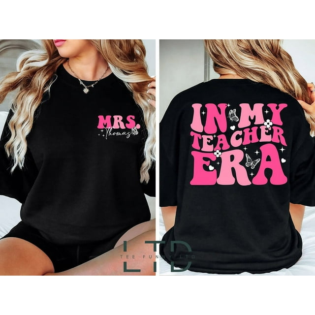 Personalized In My Teacher Era Shirt My Cool Teacher Era Shirt Custom