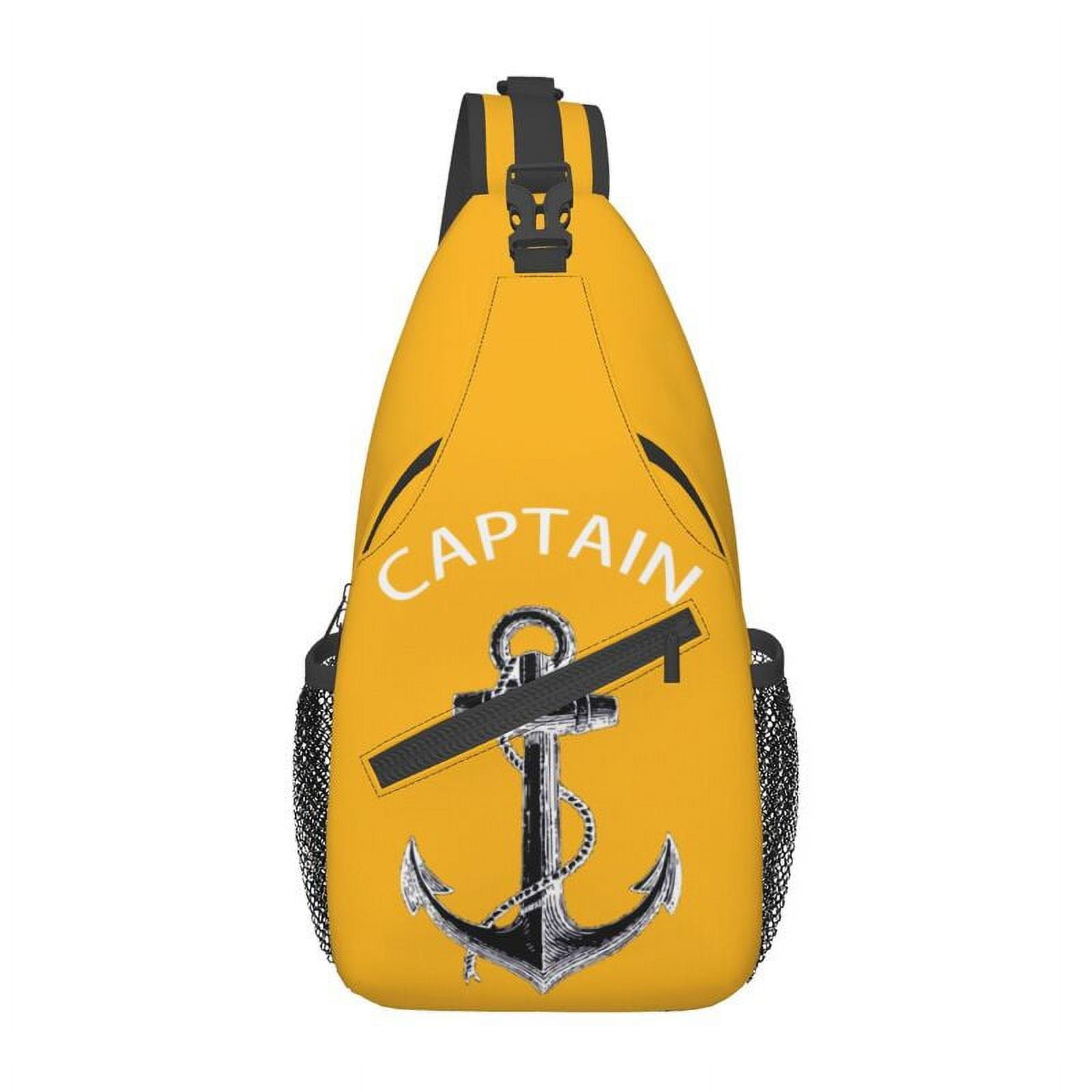 Personalized l Compass Sling Bags for Men Cool Anchor Boat Shoulder ...