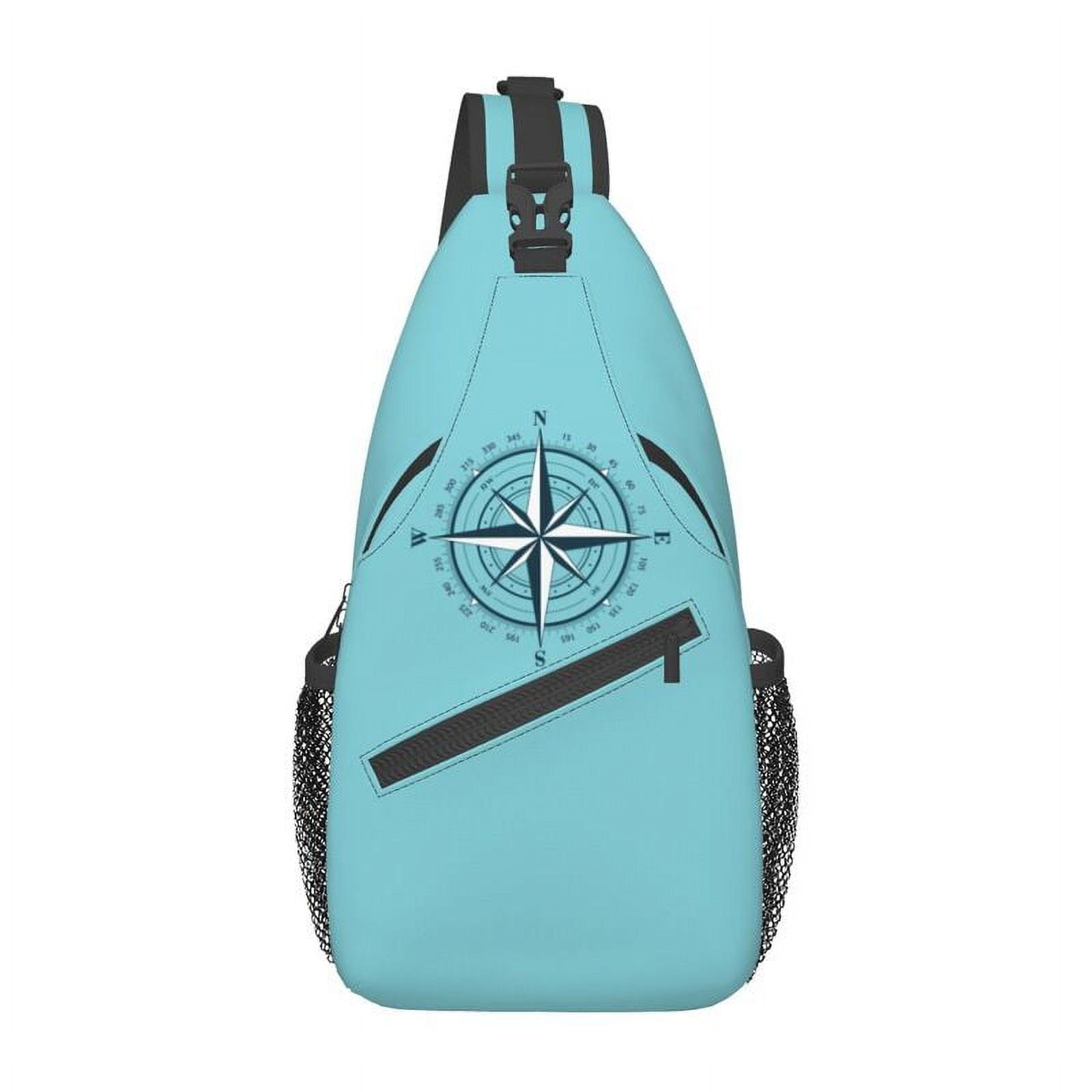 Personalized l Compass Sling Bags for Men Cool Anchor Boat Shoulder ...