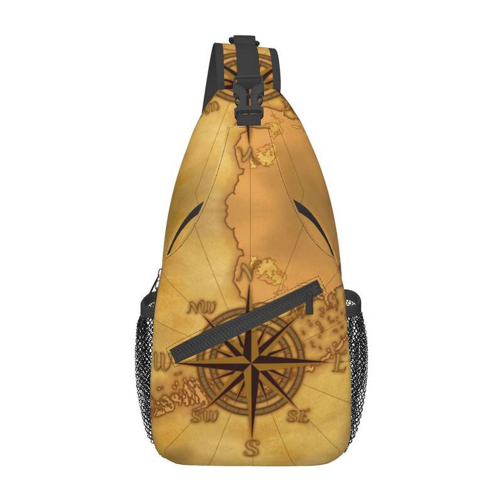 Personalized l Compass Sling Bags for Men Cool Anchor Boat Shoulder ...