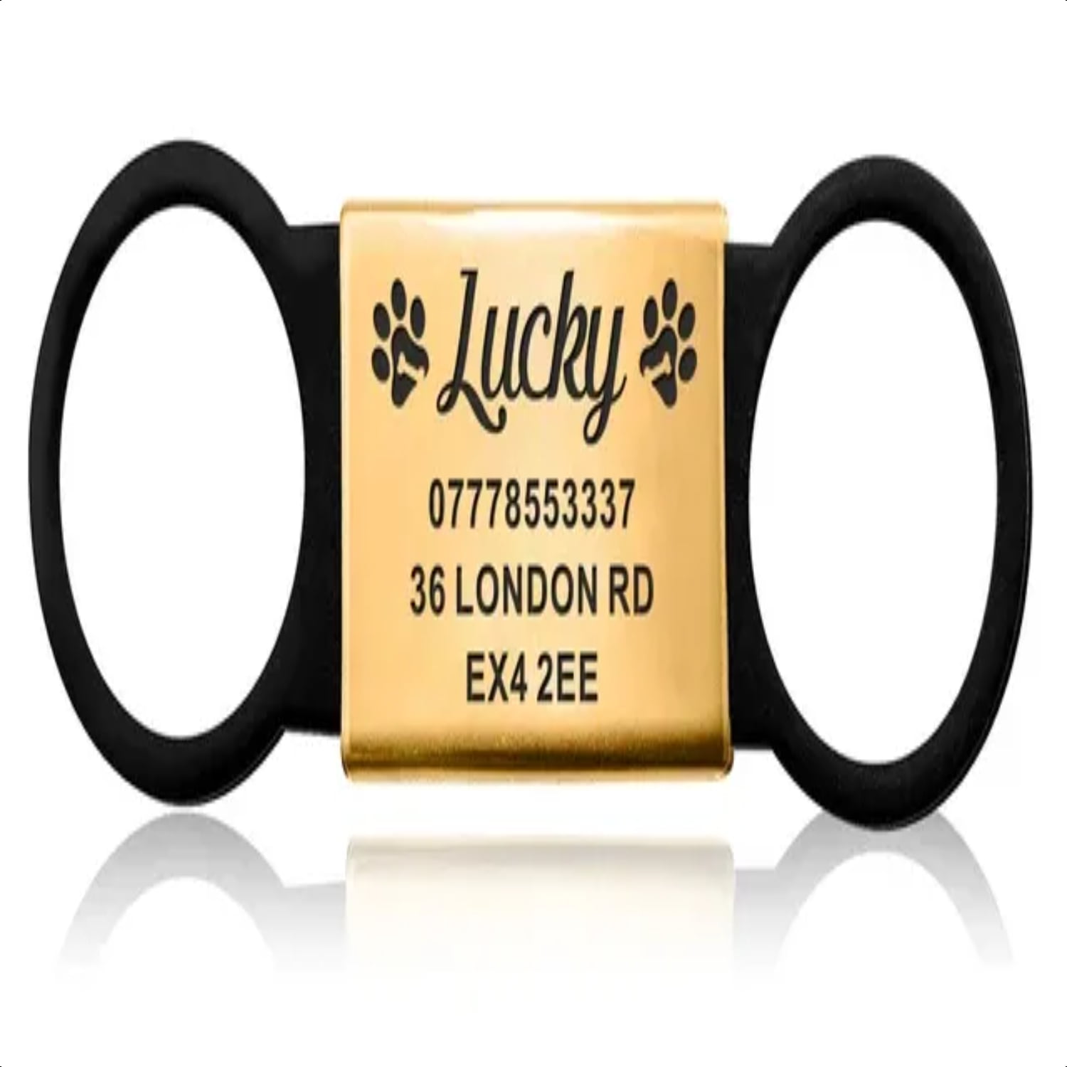 Personalized unique and silent slide-on dog and cat name tags ensure ...