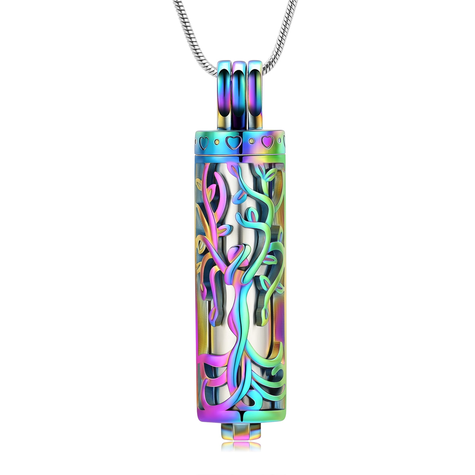 Personlized Tree of Life Urn Necklace for Ashes Keepsake Memorial ...