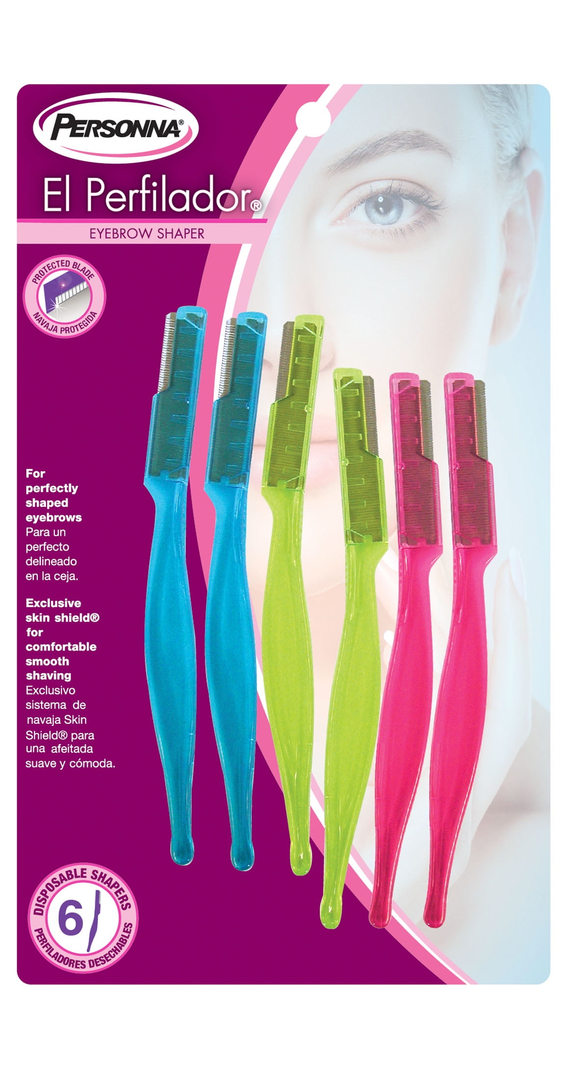 Personna El perfilador: Disposable Eyebrow Shapers, 6 Ct - Walmart.com