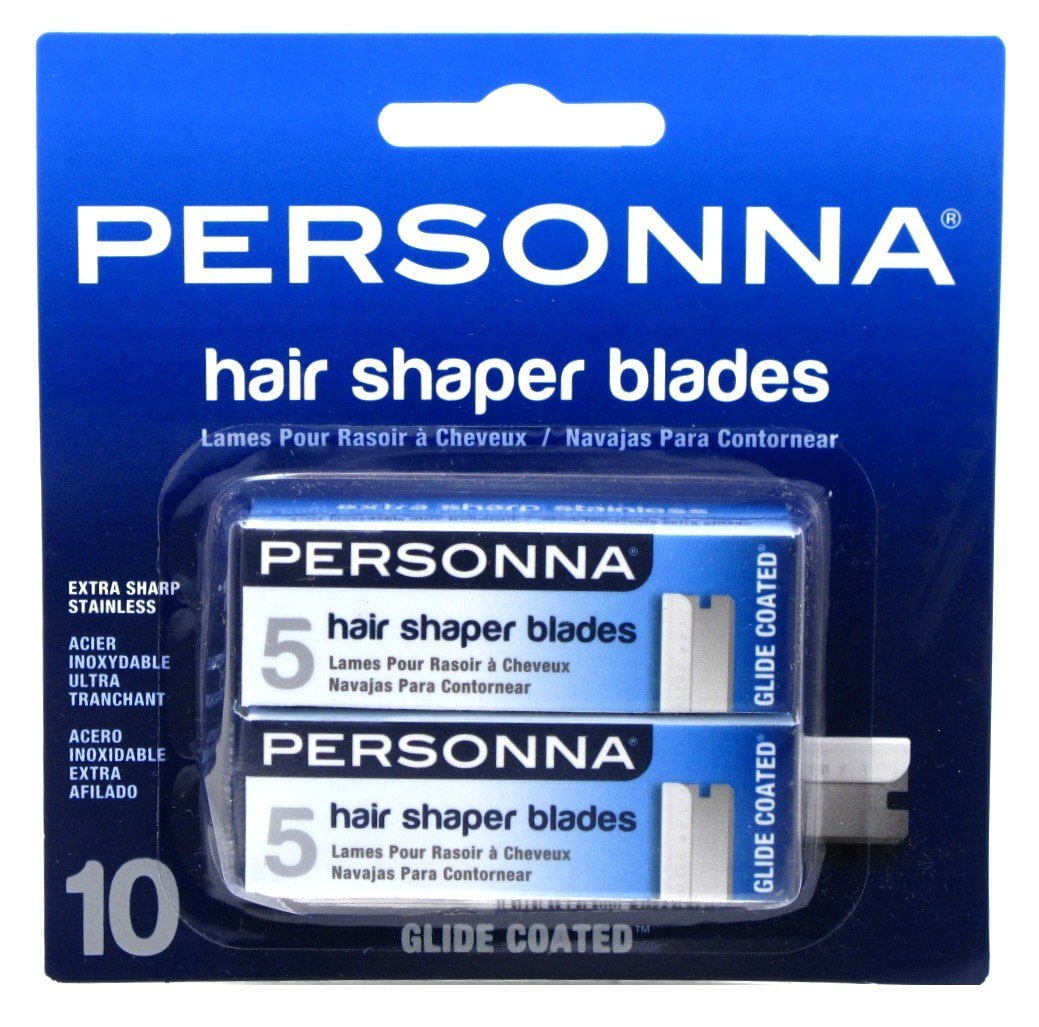 Personna Stainless Steel Hair Shaper Blades, 10 Count (RZRB-PRSA ...