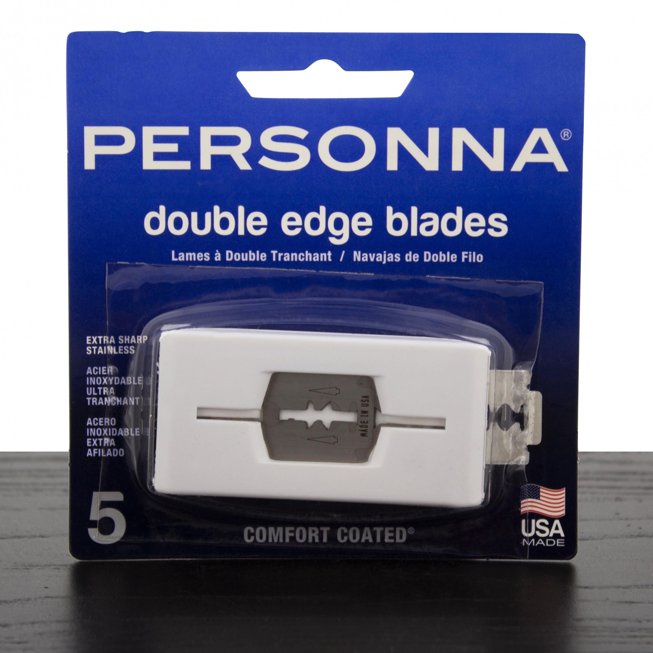 Personna Lab Blue Double Edge Blades-5 Blade Pack - Walmart.com
