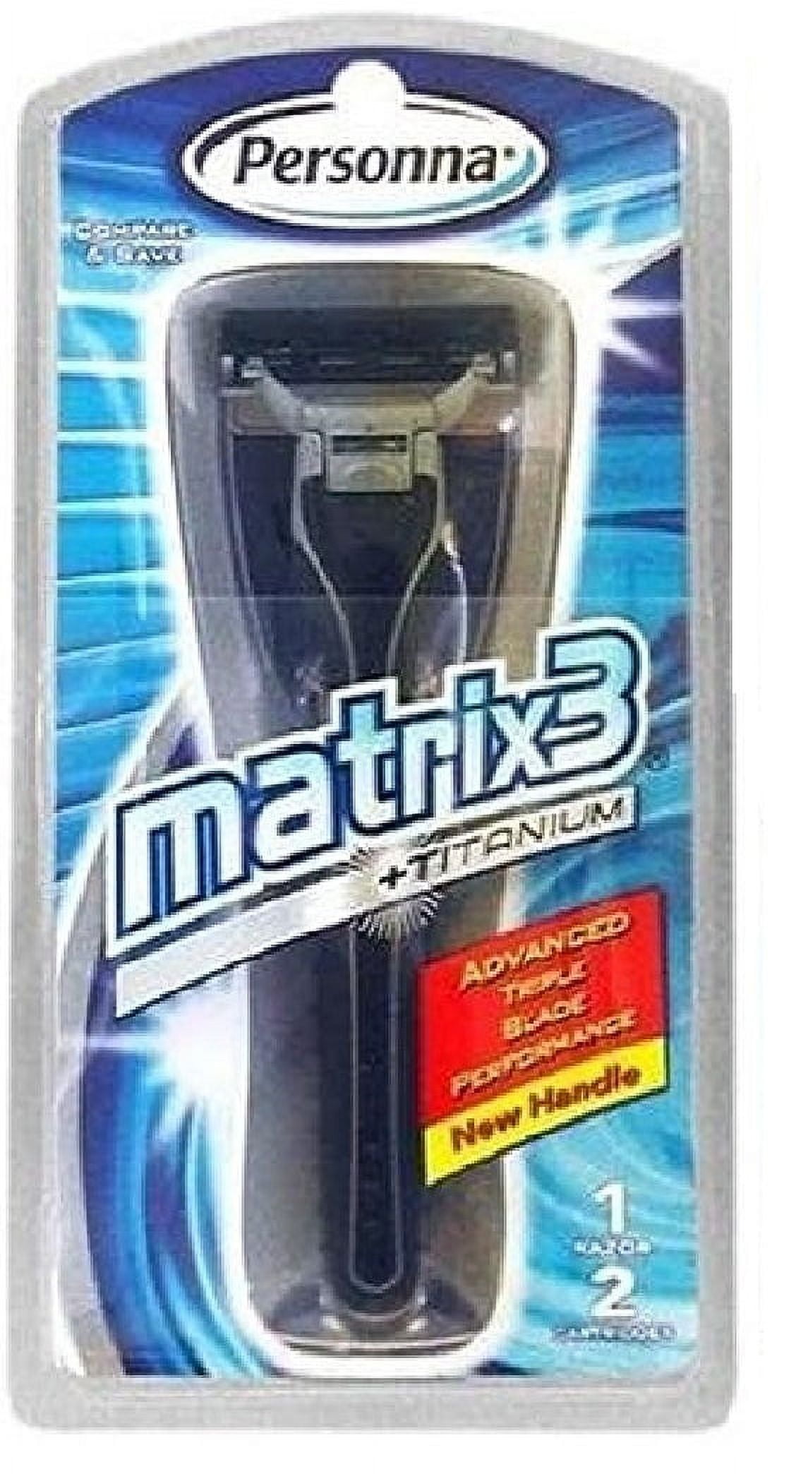 Personna Matrix3 Advanced Triple Blade Razor Handle - Walmart.com