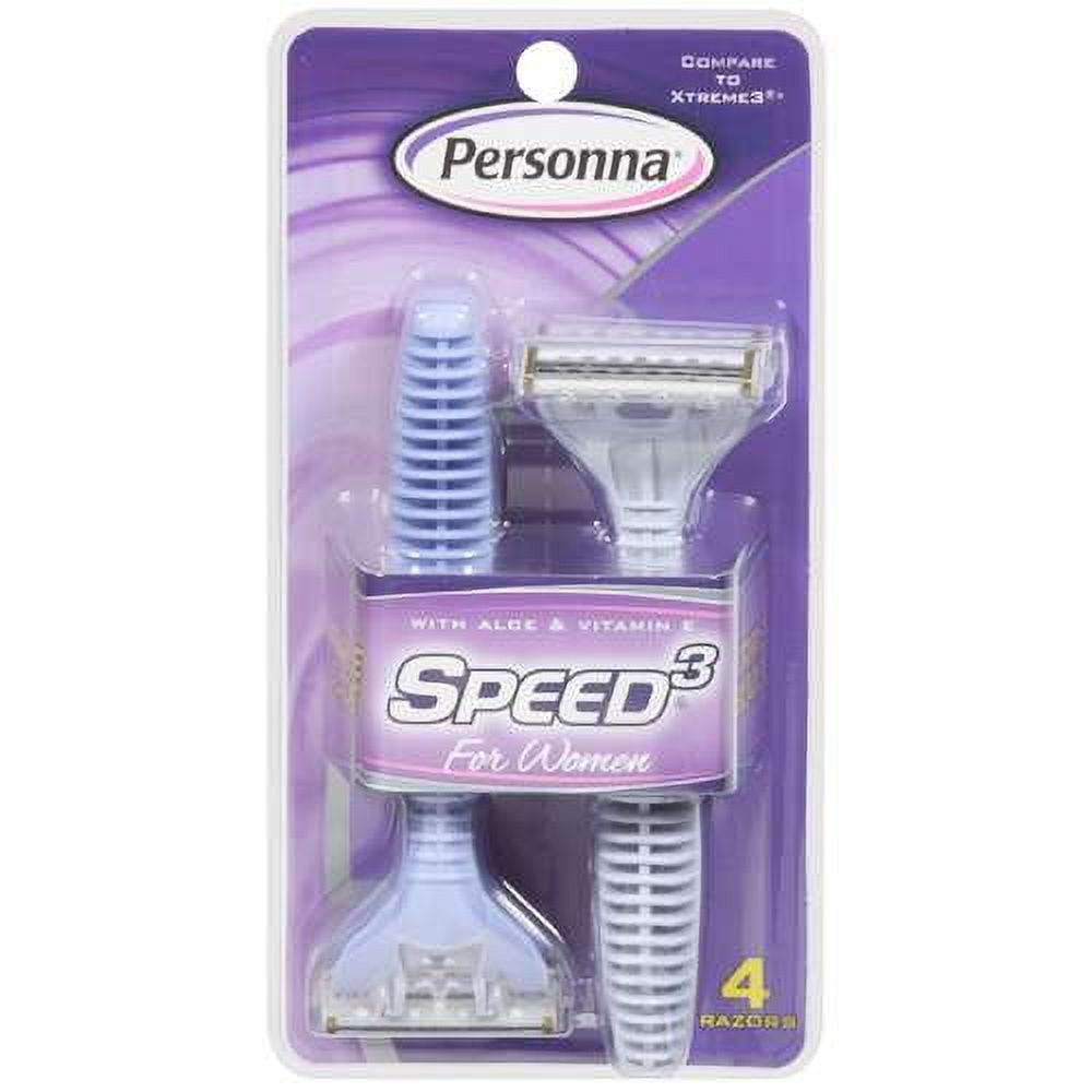 Personna Speed 3 Triple Blade Women Disposable Razor, 4 Ea - Walmart.com