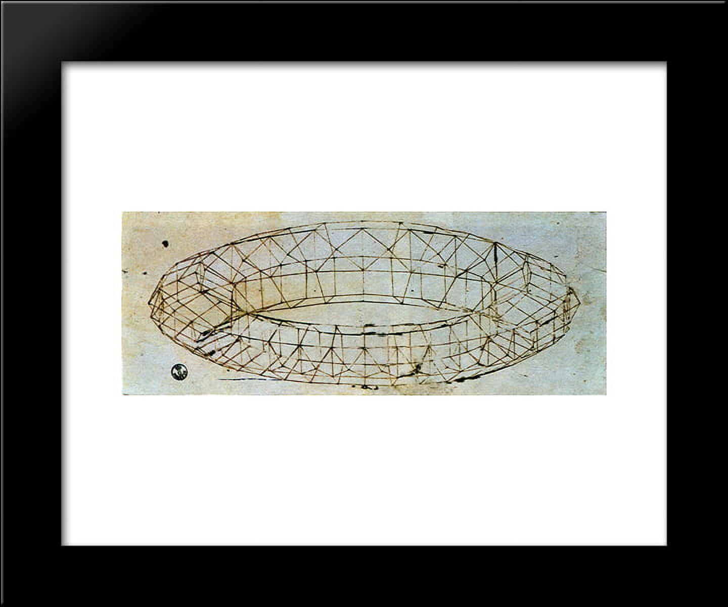 Perspective Study of Mazzocchio 20x24 Framed Art Print by Paolo Uccello ...