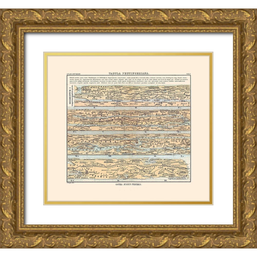 Perthes 13x12 Gold Ornate Wood Framed with Double Matting Museum Art ...