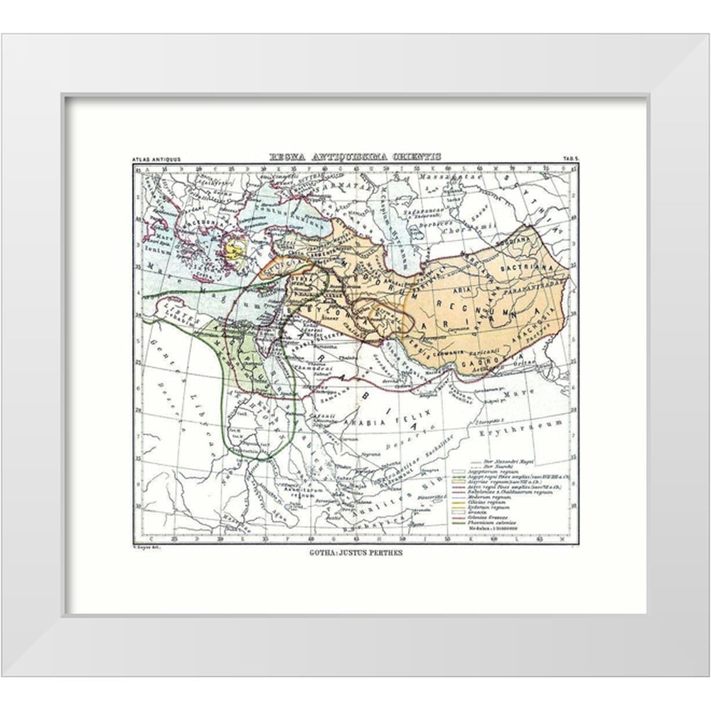 Perthes 13x12 White Modern Wood Framed Museum Art Print Titled - East ...