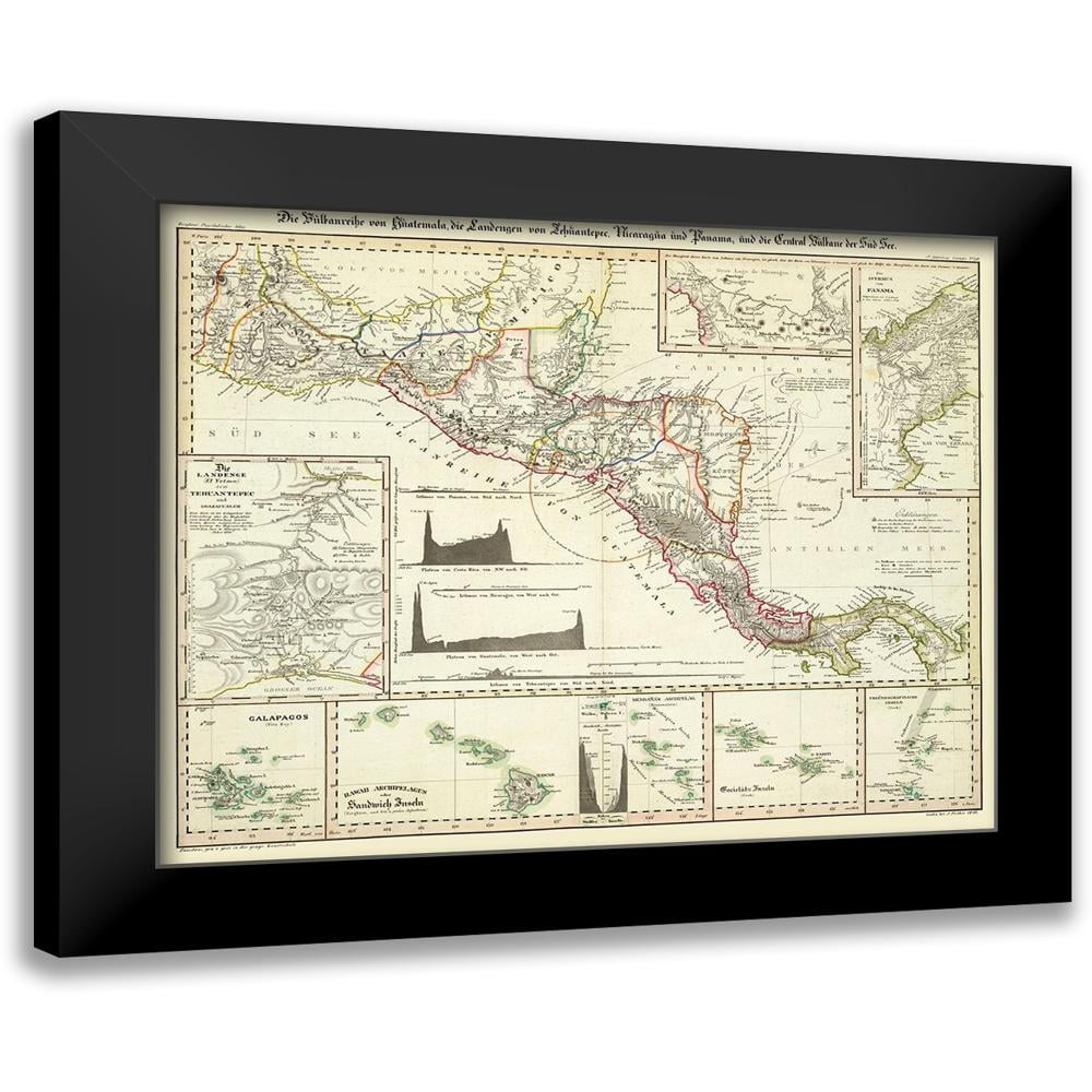 Perthes 14x12 Black Modern Framed Museum Art Print Titled - Central ...