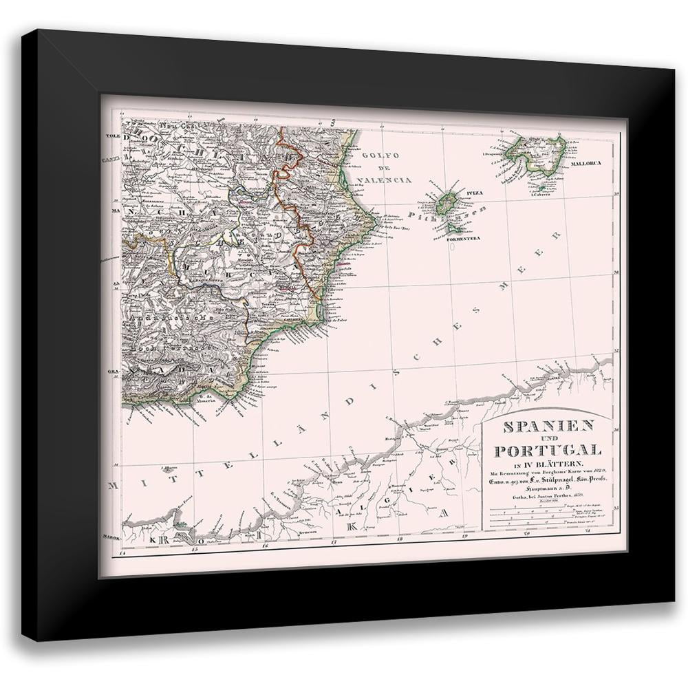 Perthes 17x15 Black Modern Framed Museum Art Print Titled - Southeast ...