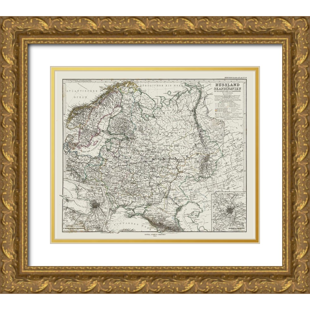 Perthes 17x15 Gold Ornate Wood Framed with Double Matting Museum Art ...