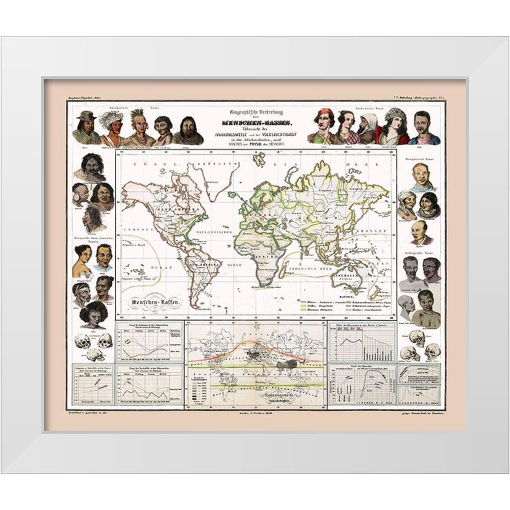 Perthes 17x15 White Modern Wood Framed Museum Art Print Titled - World ...