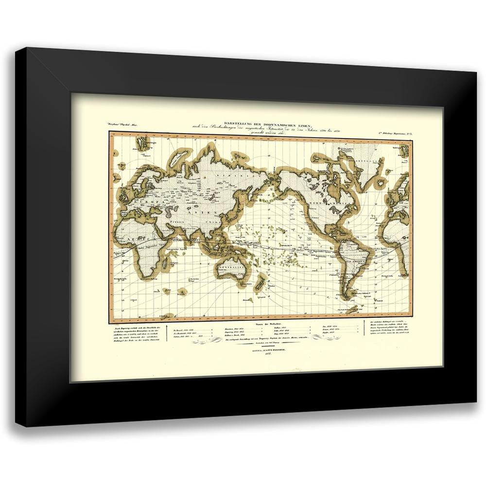 Perthes 18x14 Black Modern Framed Museum Art Print Titled - Isodynamic ...