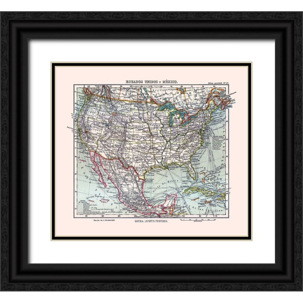 Perthes 29x26 Black Ornate Wood Framed with Double Matting Museum Art ...