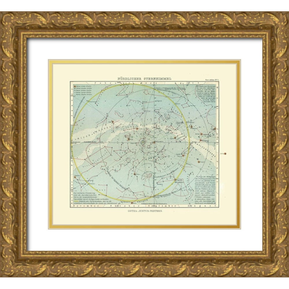 Perthes 29x26 Gold Ornate Wood Framed with Double Matting Museum Art Print Titled - Celestial ...