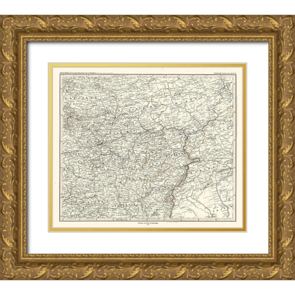 Perthes 30x26 Gold Ornate Wood Framed with Double Matting Museum Art ...