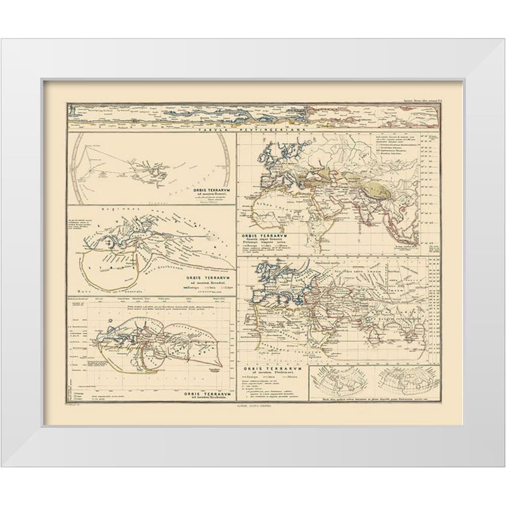 Perthes 31x26 White Modern Wood Framed Museum Art Print Titled - World ...
