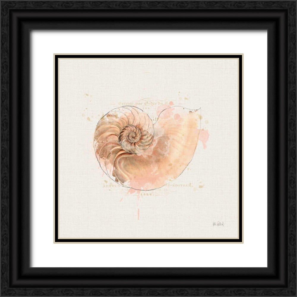 Pertiet, Katie 15x15 Black Ornate Wood Framed with Double Matting ...