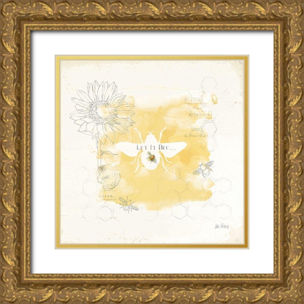 Pertiet, Katie 26x26 Gold Ornate Wood Framed with Double Matting Museum ...