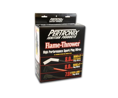 Pertronix 828224HT Flame Thrower Spark Plug Wires, GM LS, 45 Deg ...