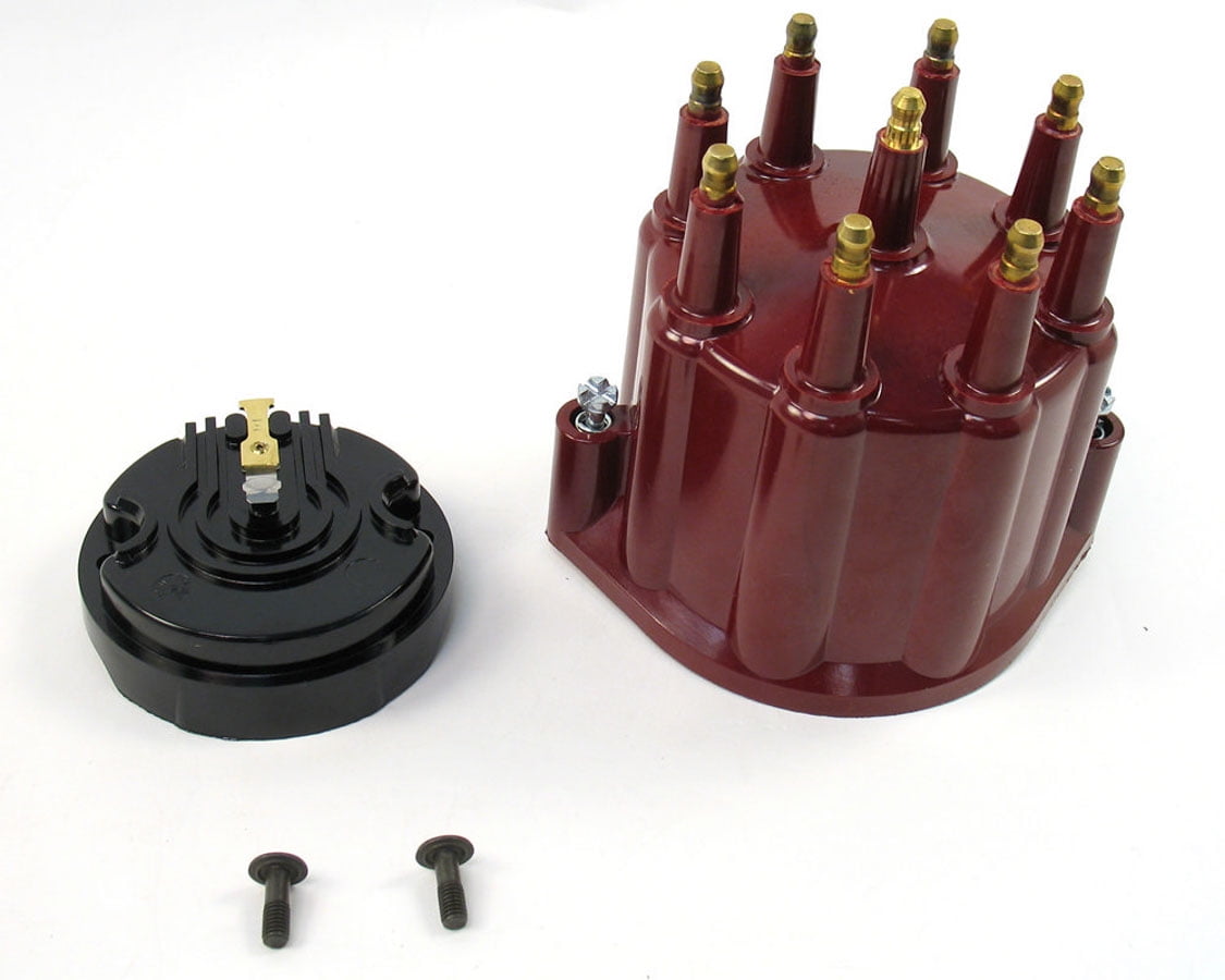 Pertronix Billet V8 Distributors Red HEI Style Cap/Rotor Kit P/N ...