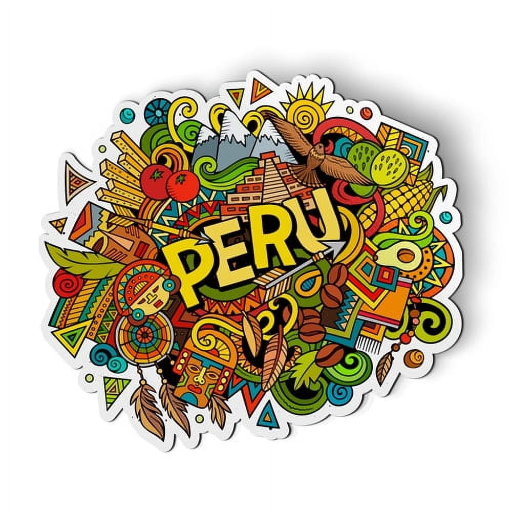 Peru - 5" Magnet for Car Locker Refrigerator - Walmart.com