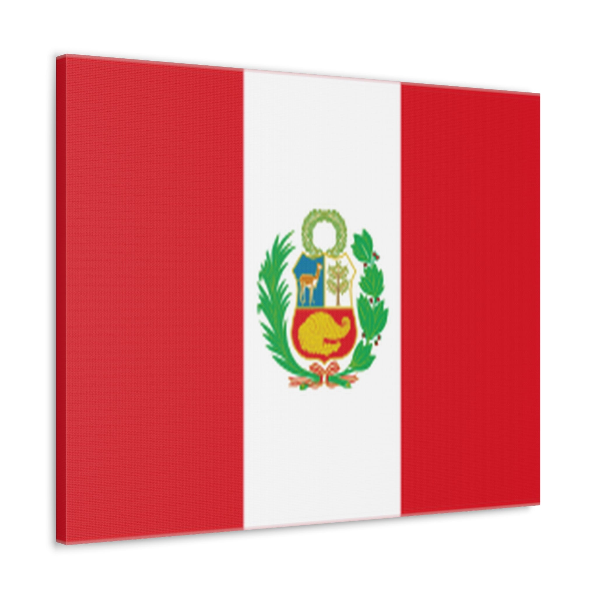 Peru Country Flag Canvas Vibrant Wall Art Unframed Home Decor - Walmart.com