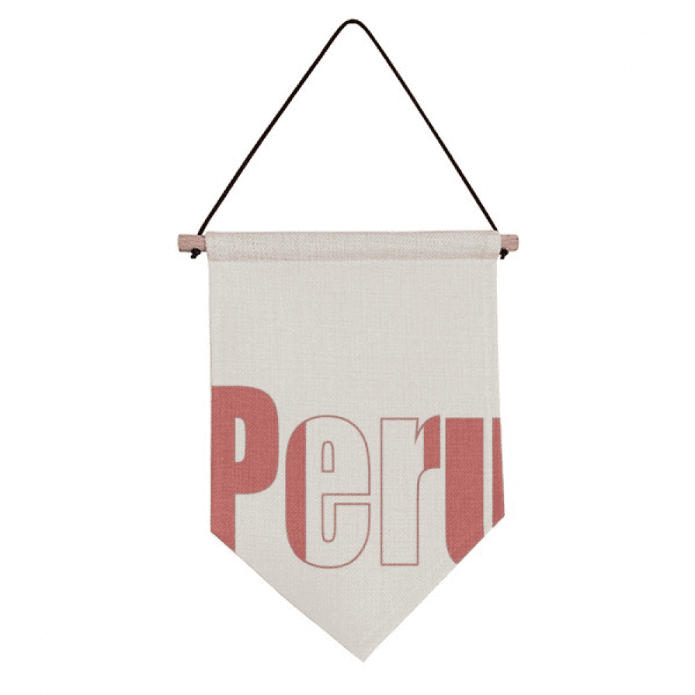 Peru Country Flag Name Art Deco Fashion Canvas Flag Hanging Wall Art ...