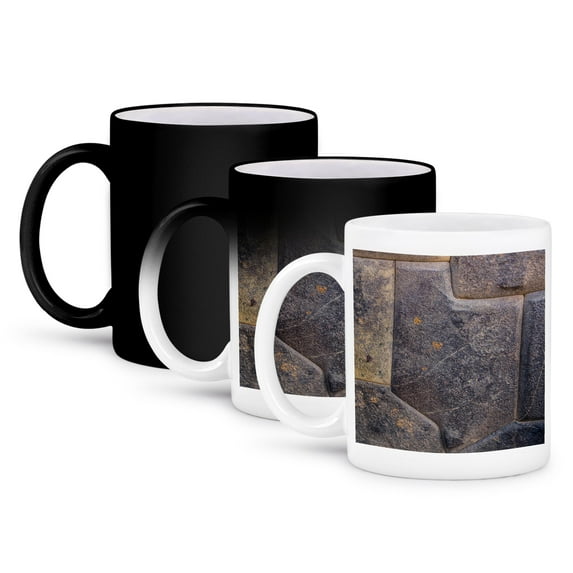 Peru, Cuzco, Sacred Valley, Ollantaytambo, Inca Stone Wall Detail, 11oz ...