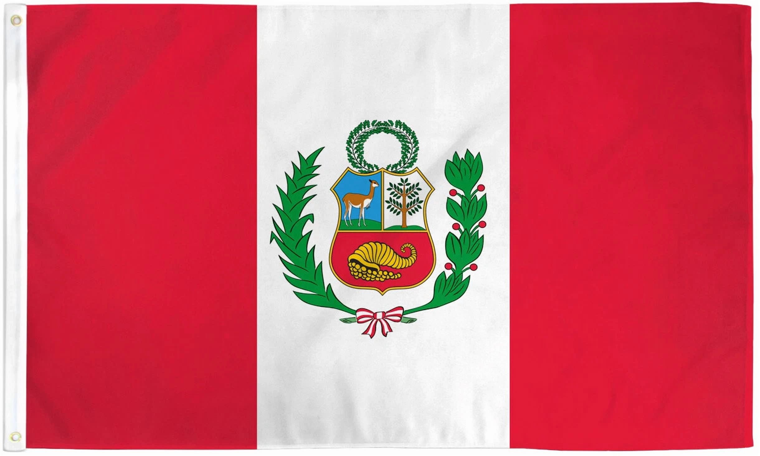 Peru Flag 3X5Ft Flag Of Peru Peruvians Flag 3X5 House Flag - Walmart.com