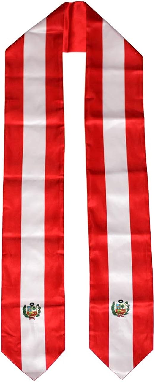 Peru Flag Graduation Stole/Sash/Scarf - Walmart.com