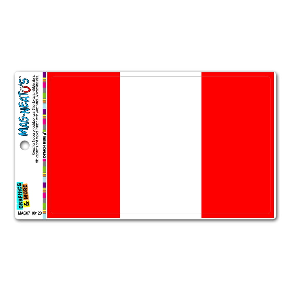 Peru Flag MAG-NEATO'S(TM) Car/Refrigerator Magnet - Walmart.com