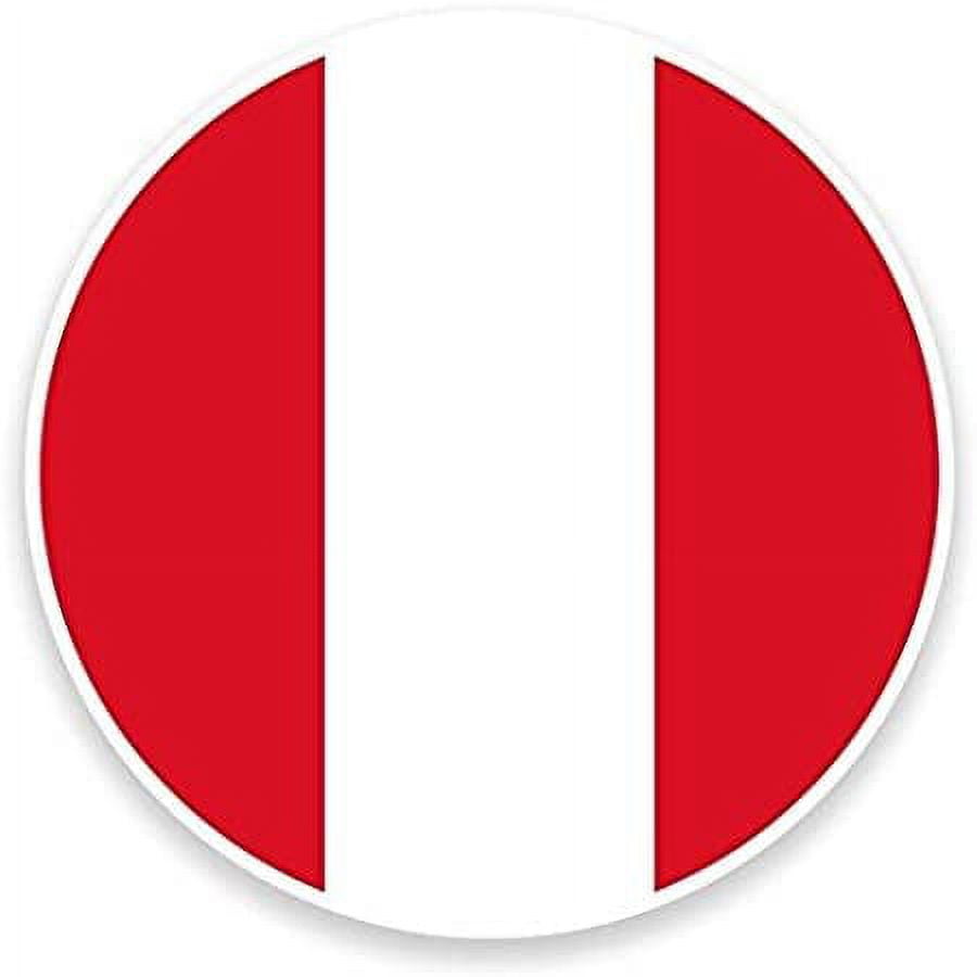 Peru Flag Map Vinyl SELF ADHESIVE STICKER Decal - Sticker Graphic ...