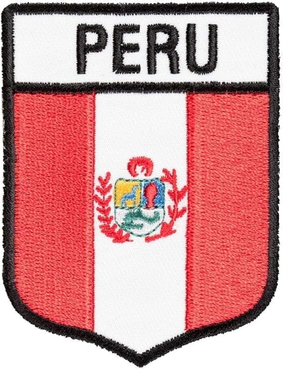 Peru Flag Shield Patch, South American ,Unisex, Flag Patches - Walmart.com