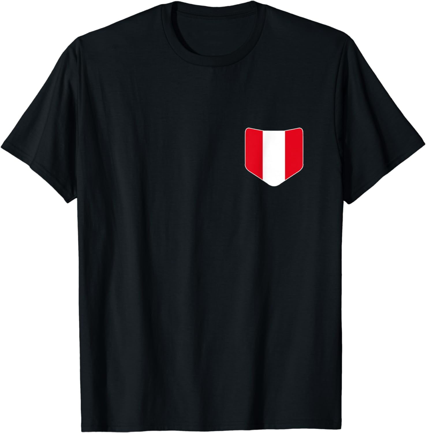 Peru Flag with Printed Peruvian Flag Pocket T-Shirt - Walmart.com