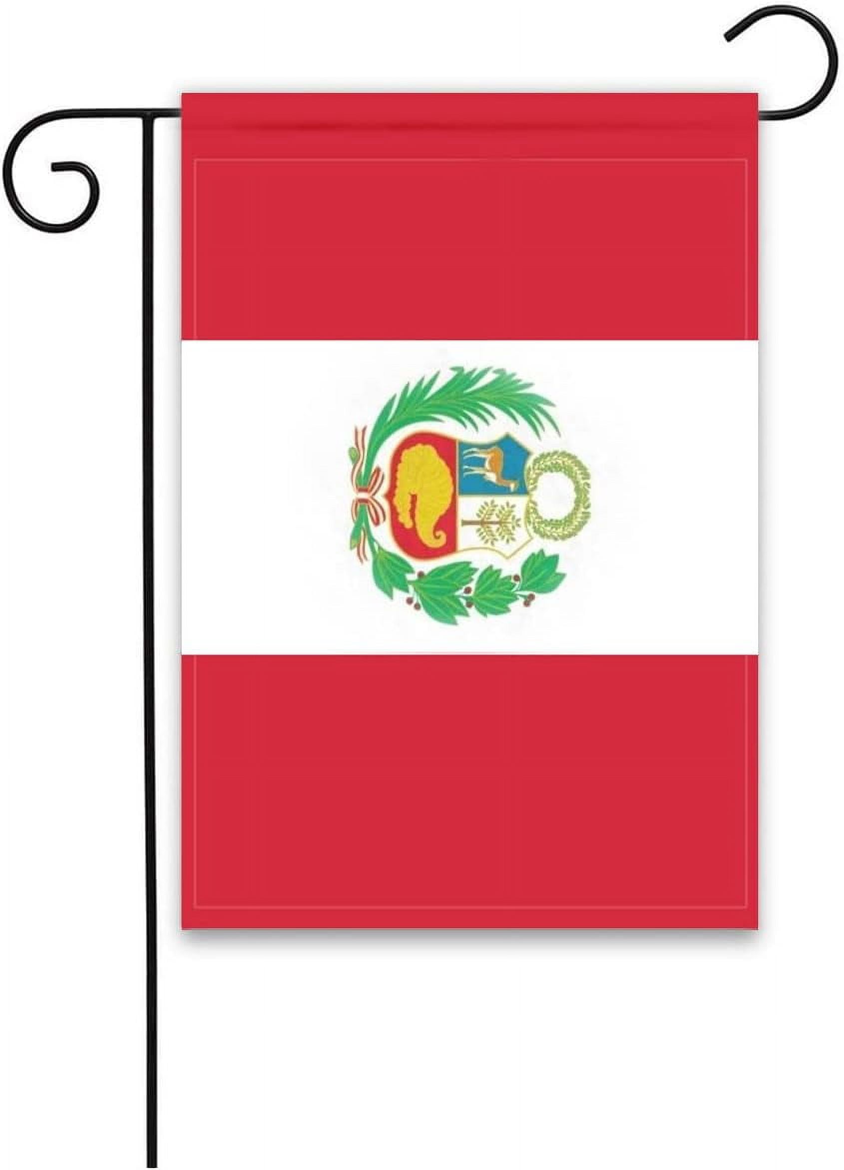 Peru Garden Flags 12.5 x 18 Inches Double Sided Vivid Color and Fade ...